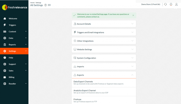 Uprgading our UI/UX for improved ROI | Fresh Relevance