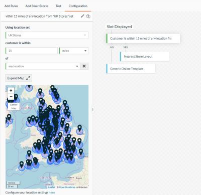 Geotargeting tools: New location-based targeting module